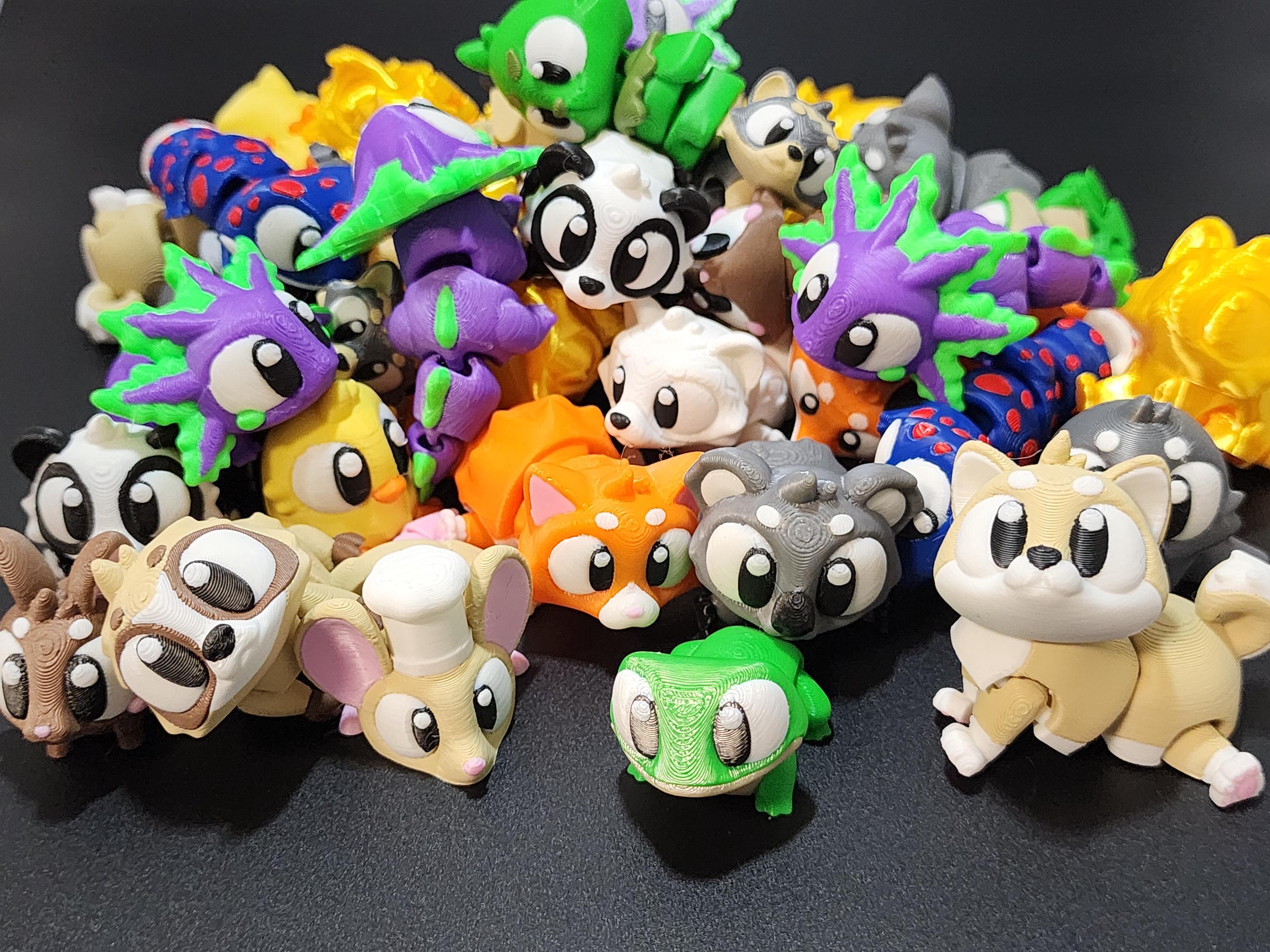 Pocket Pals, Flexible, Articulating, Fidget Animal Toys. - Etsy