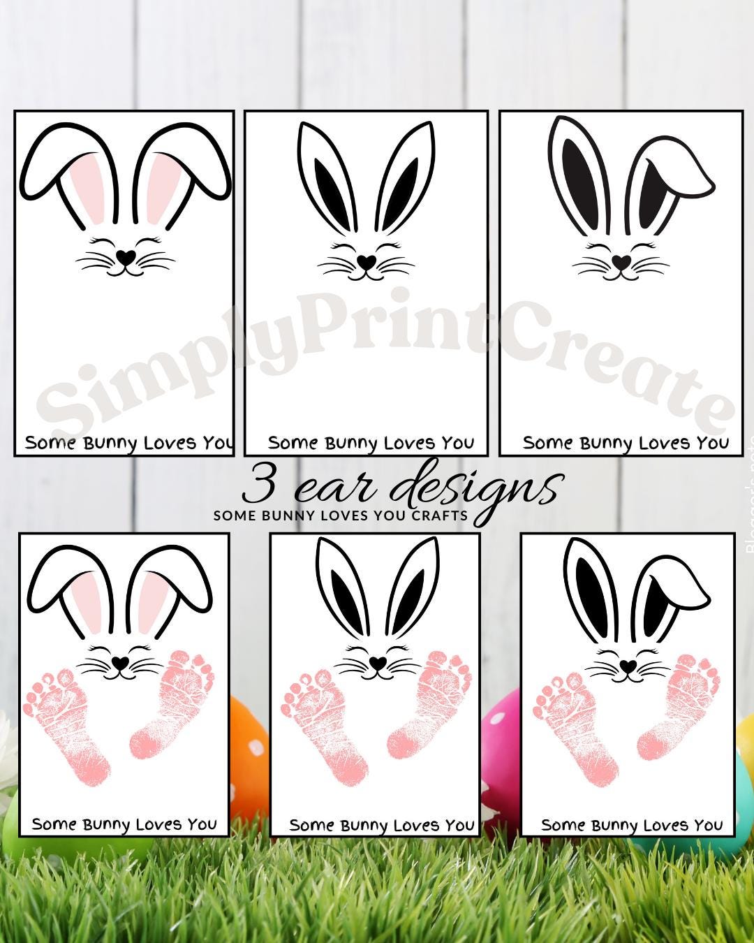 Easter Printable | Easter Craft Template | Some-bunny Loves You | Kids ...