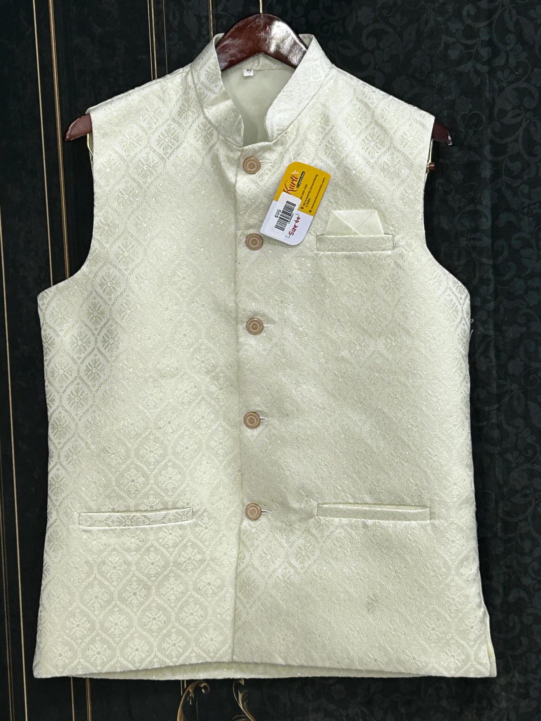 Silk Vests for Men | Half Jacket / Kurta : off White - Etsy