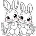12 Cute Digital Coloring Pages for Kids - Dog, Cat, Rabbit, Pig, Fish ...