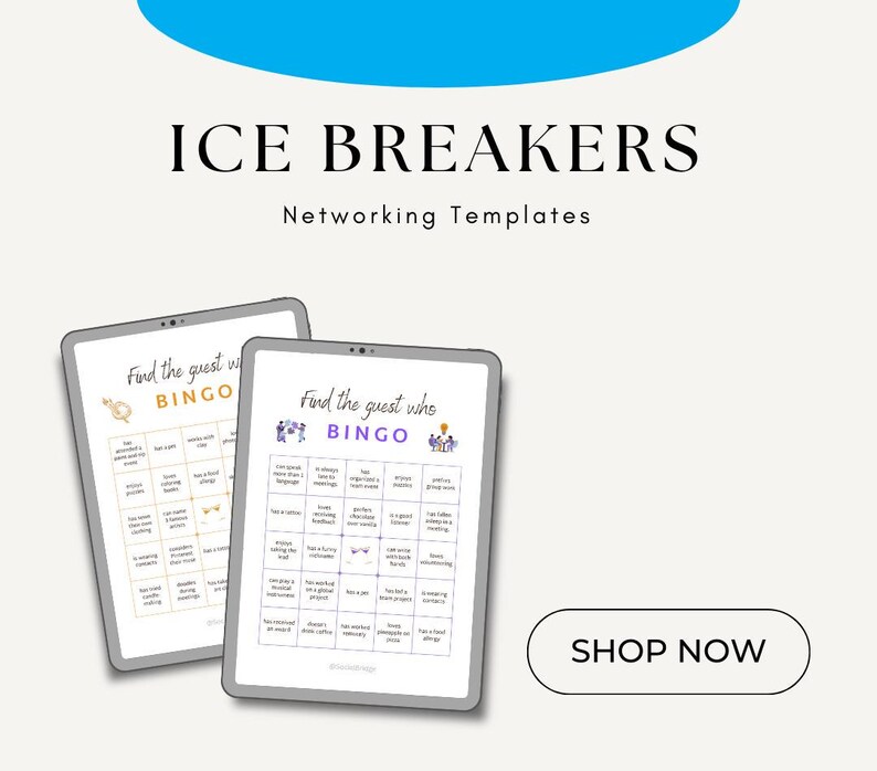 Party Games | Icebreakers | Stationaries | Networking Tool - Etsy