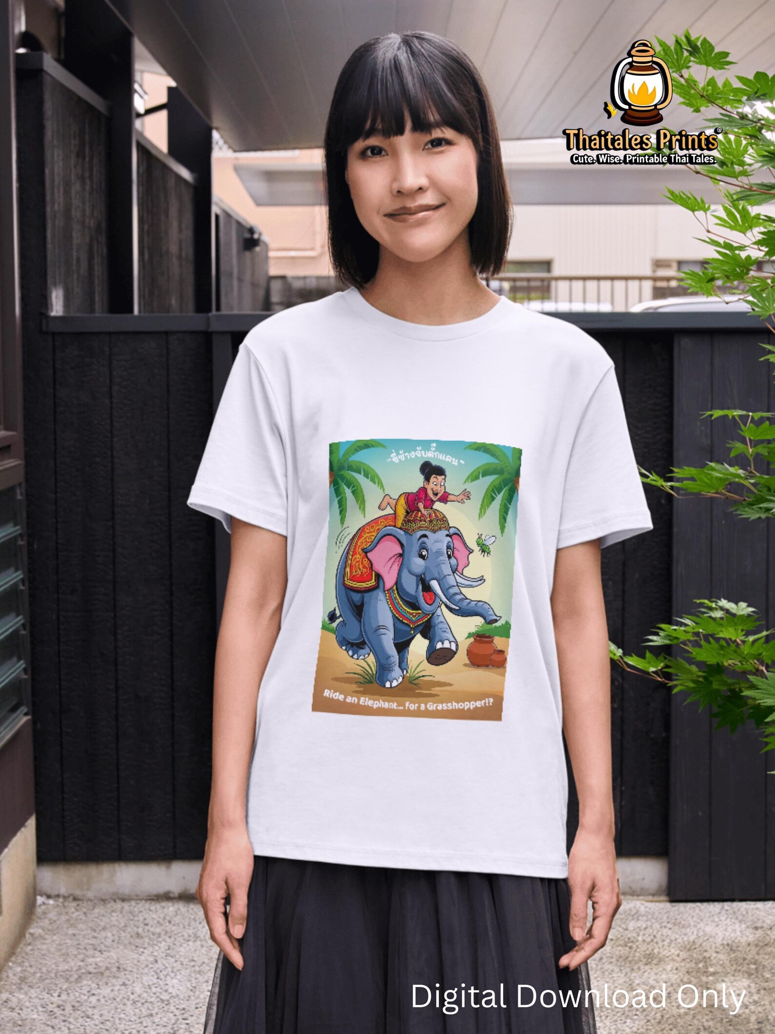 Ride an Elephant – Thai Proverb Clipart | PNG for Shirts, Bags, Posters ...