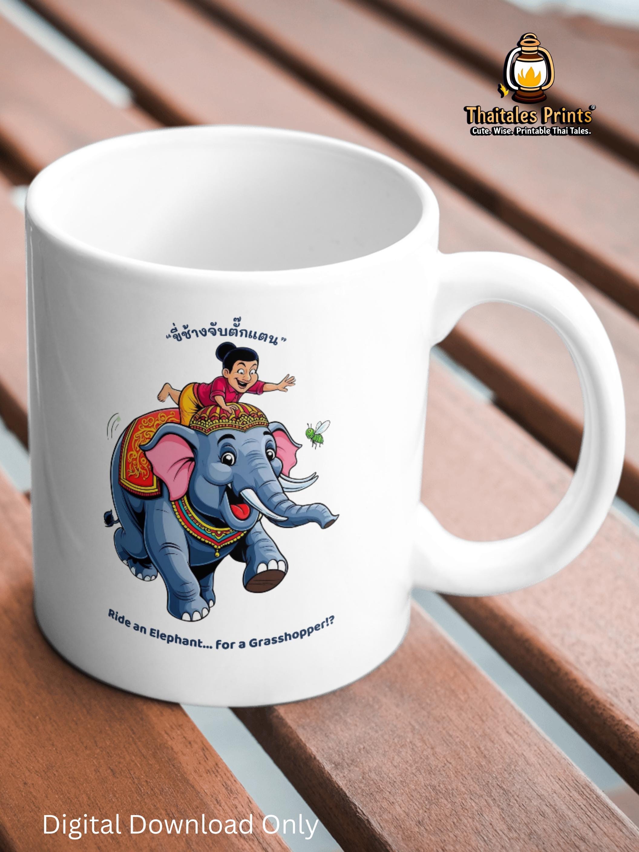 Ride an Elephant – Thai Proverb Clipart | PNG for Shirts, Bags, Posters ...