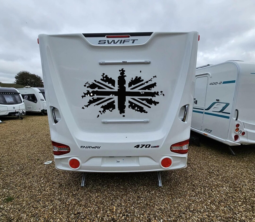 1x Union Jack Van Camper Caravan Decals Sticker Decal Graphics Sw12 - Etsy