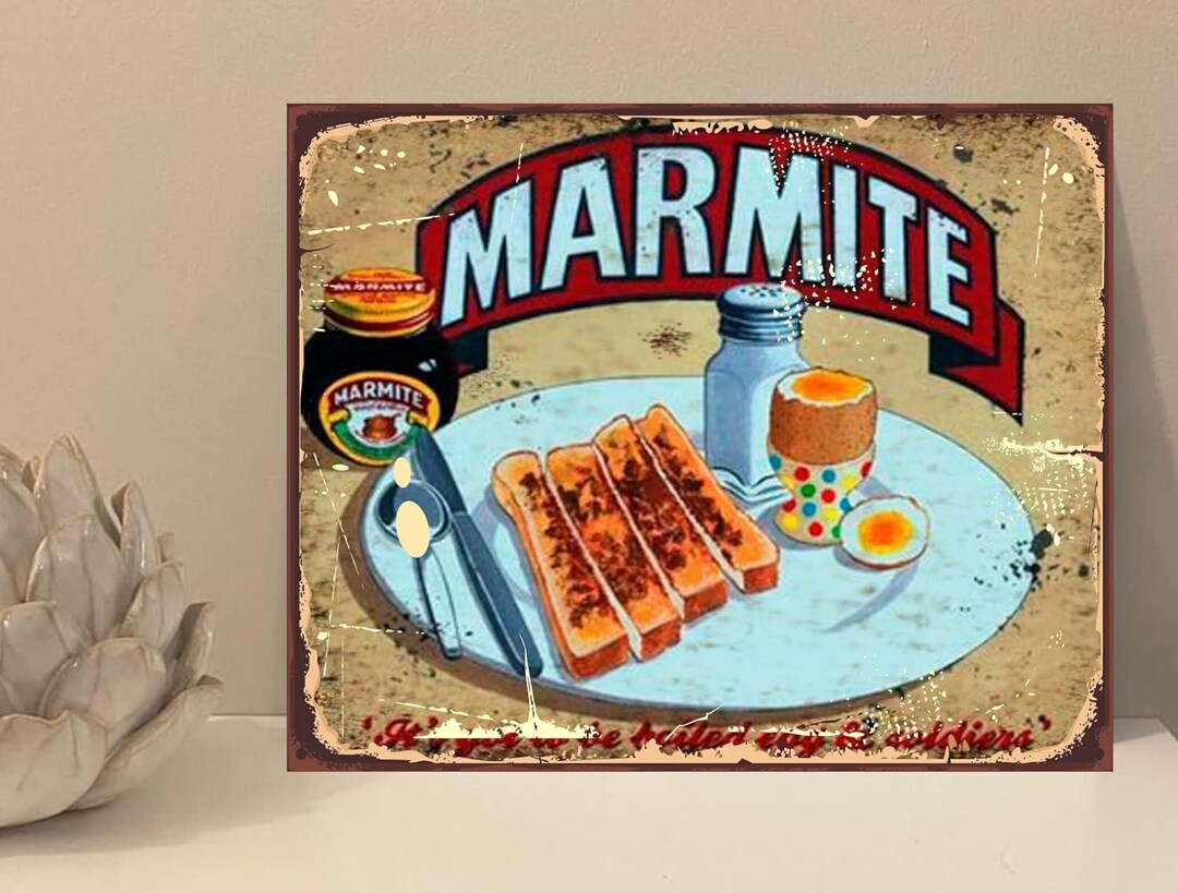 1x Marmite Breakfast Retro Metal Plaque Sign Gift House Novelty (mt789 ...