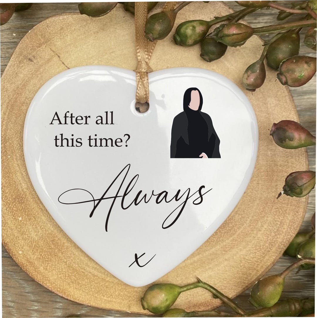 Professor Severus Snape Harry P Gift Quote Ceramic Heart Gift Plaque ...