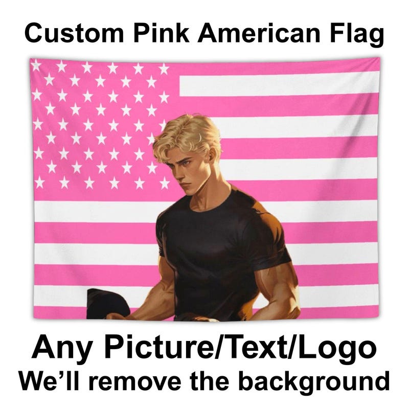 Custom Pink America Flag - Etsy