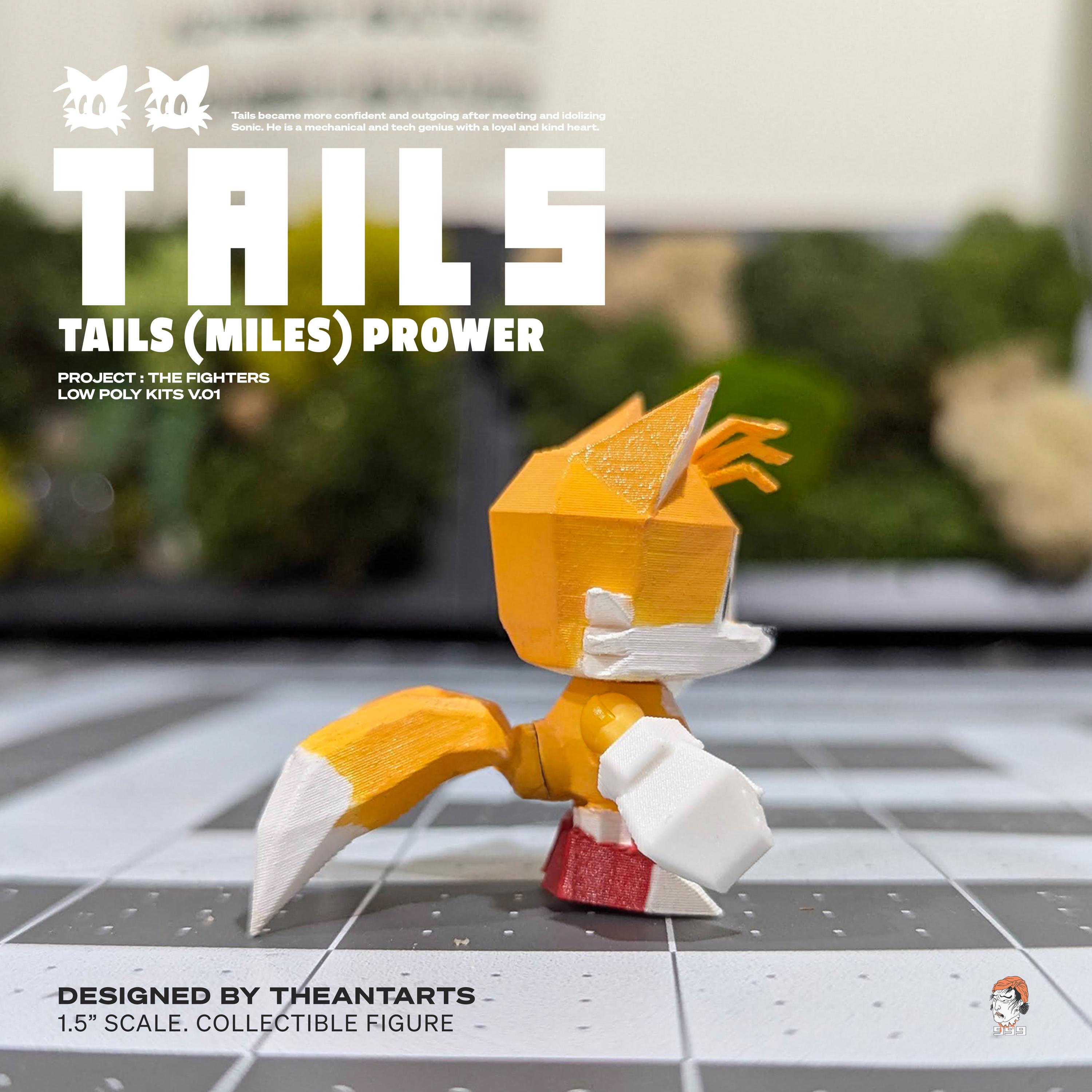 Low-poly Tails 1.5″ Blind-box Figure – Sonic the Hedgehog Collectible ...