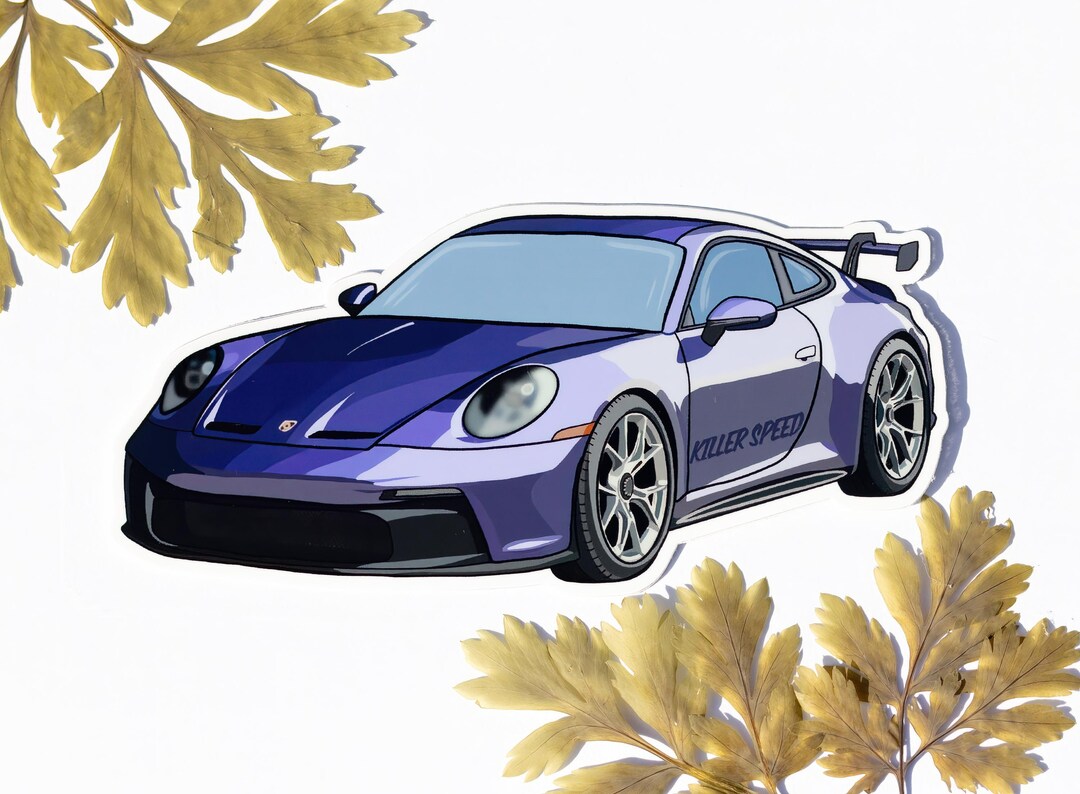 Porsche GT3 Sticker - Etsy