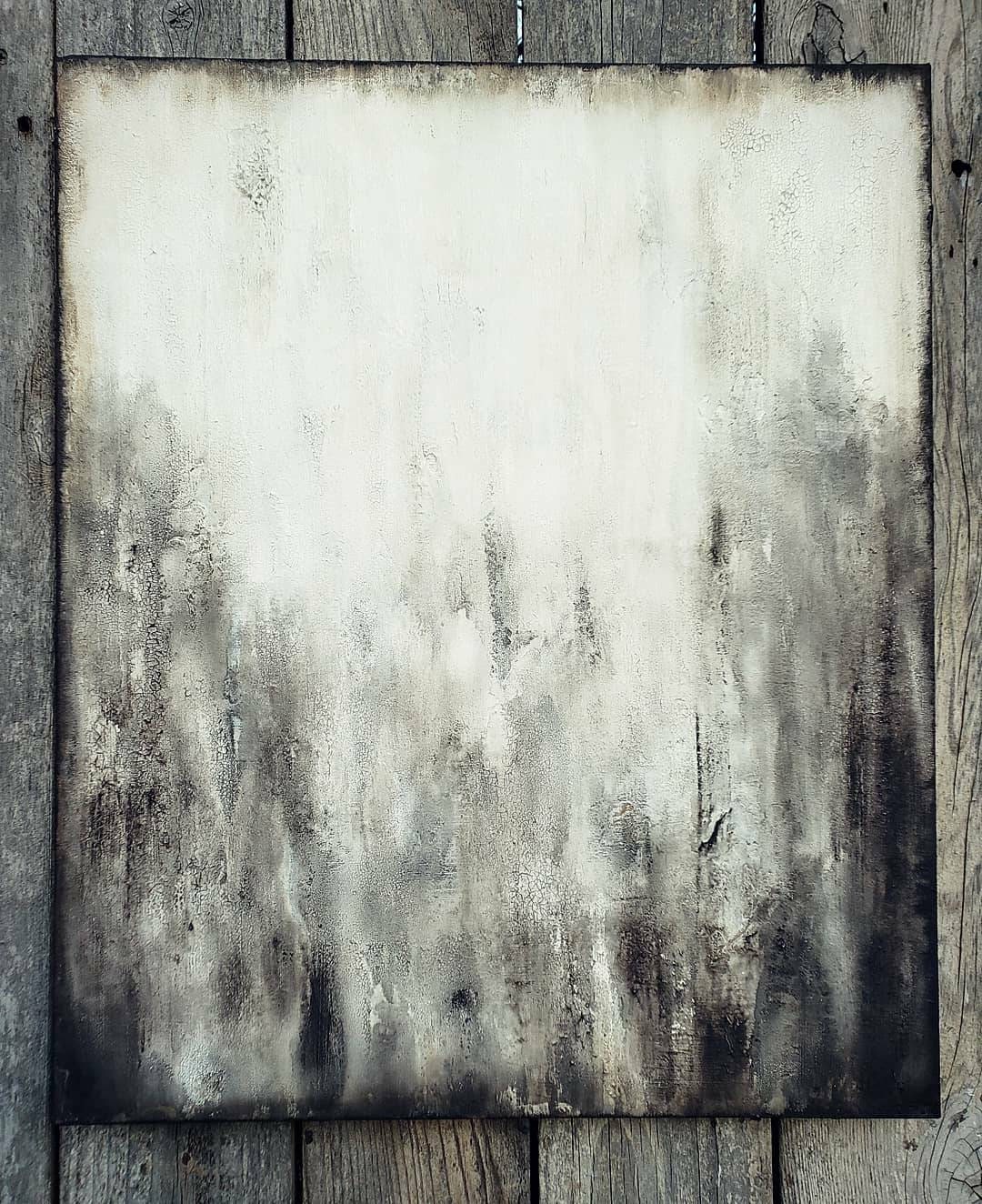 Original Modern Minimalist Texture Painting 20 x 24 White | Etsy