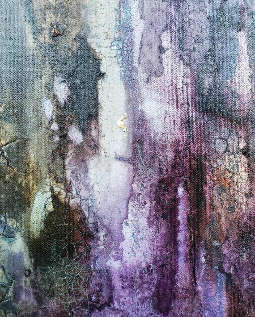 Original Abstract Texture Painting by Amy Neal 24 X 30 Purple - Etsy
