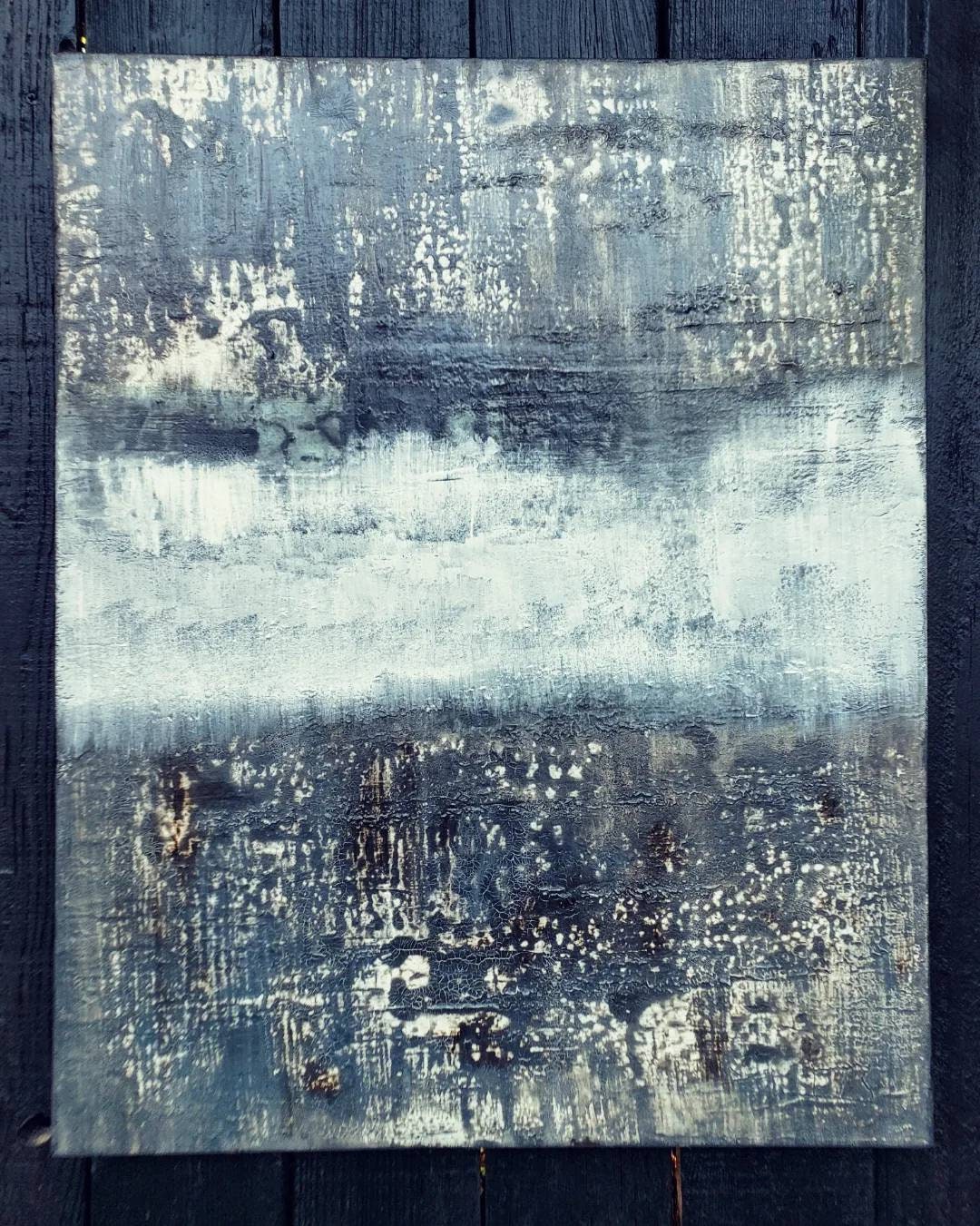 Original Abstract Texture Painting by Amy Neal 24 X 30 Inch ...