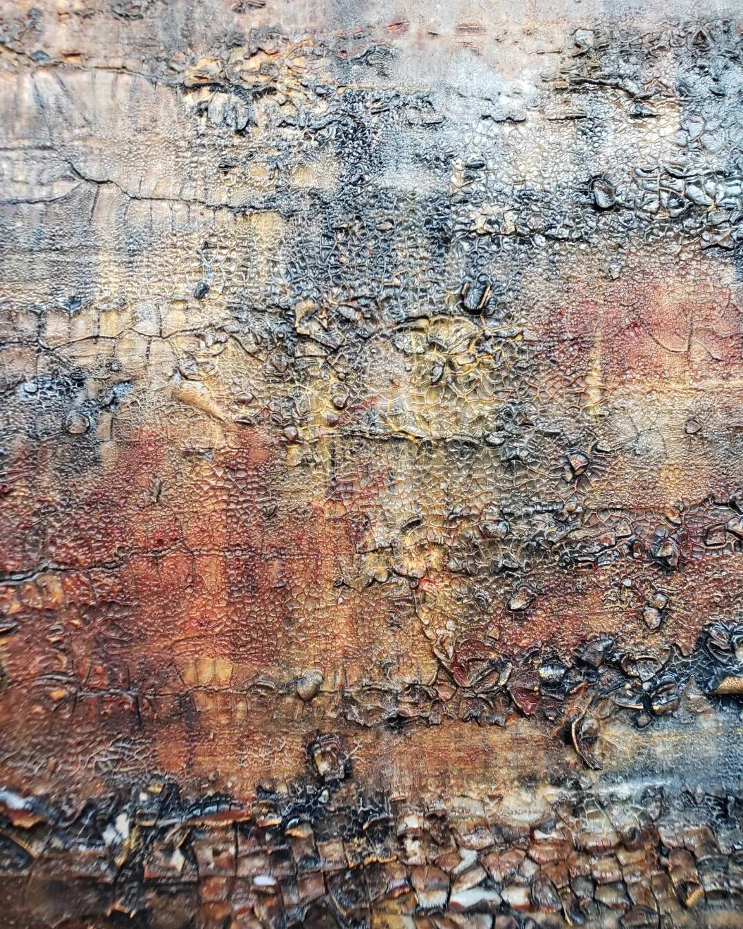 Original Abstract Texture Painting by Amy Neal 16 X 20 Inch ...