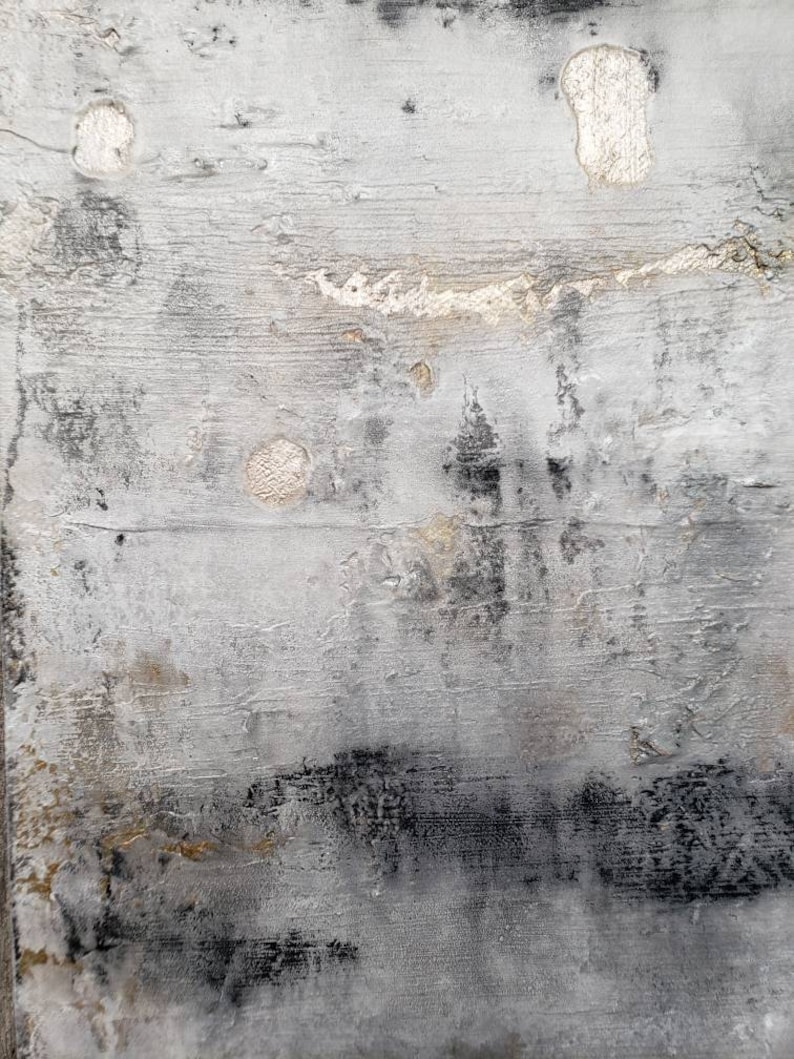 Original Modern Minimalist Texture Painting 20 x 24 White | Etsy