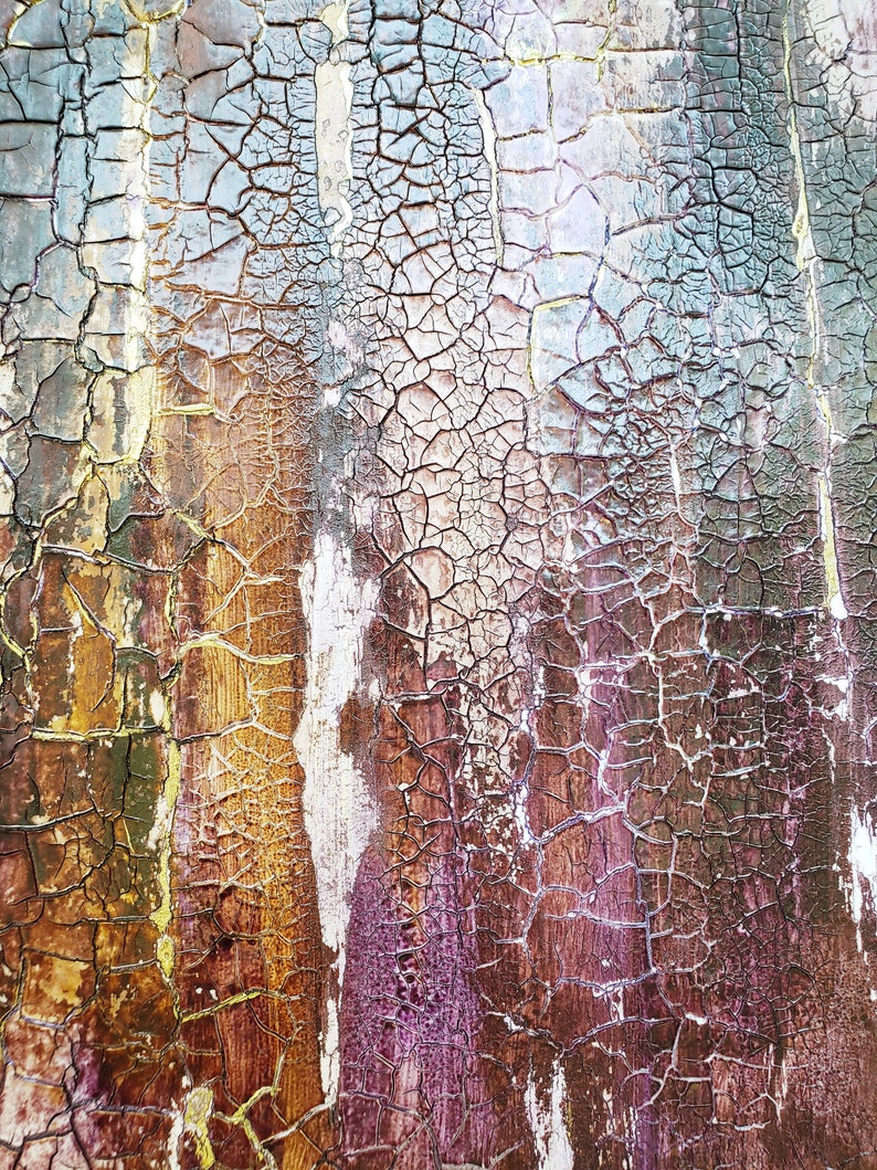 Original Abstract Texture Painting by Amy Neal 11 X 14 Inch Wall Art ...