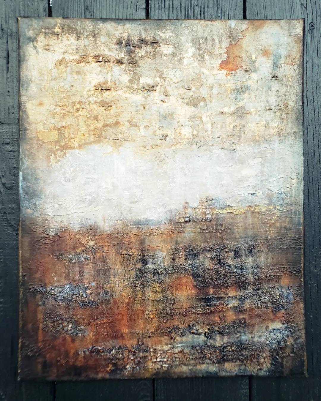 Original Abstract Texture Painting by Amy Neal 16 X 20 Inch ...