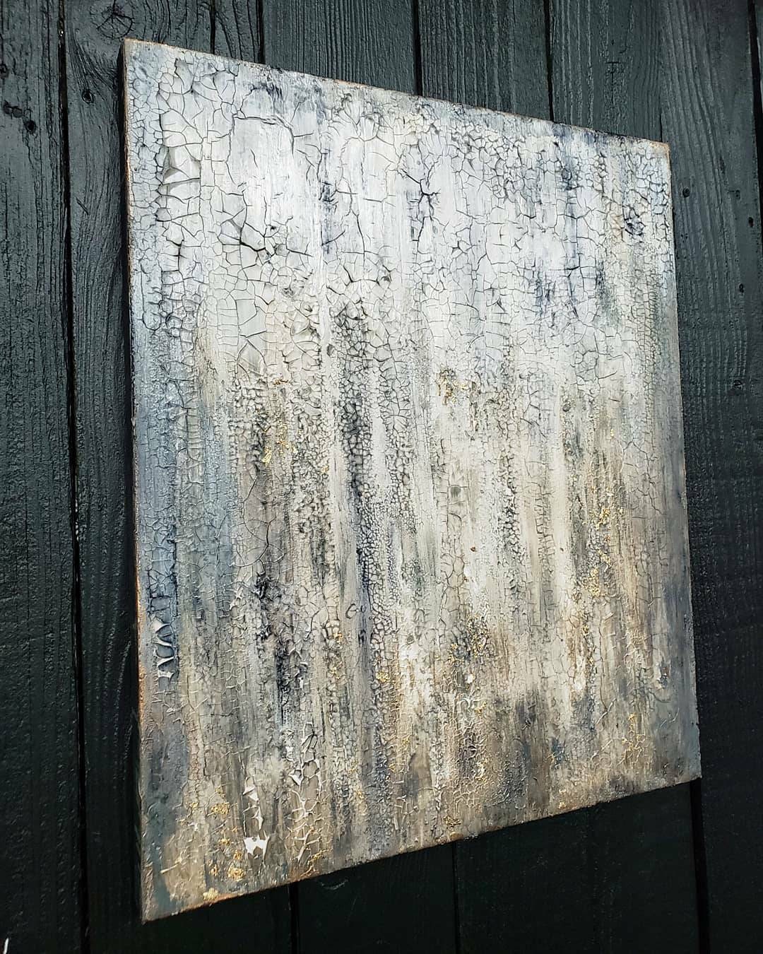 Original Modern Minimalist Texture Painting 20 X 24 White - Etsy