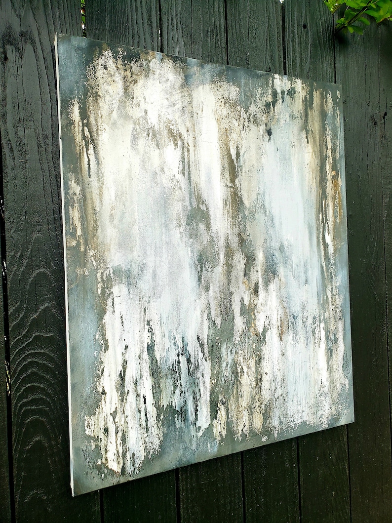 Original Abstract Painting by Amy Neal, 24 X 30 Inch Modern Minimalist ...