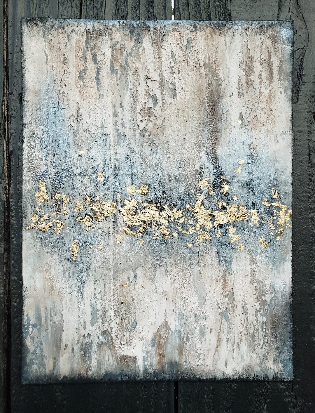 Abstract Texture Painting by Amy Neal11 X 14 Acrylic Canvas - Etsy