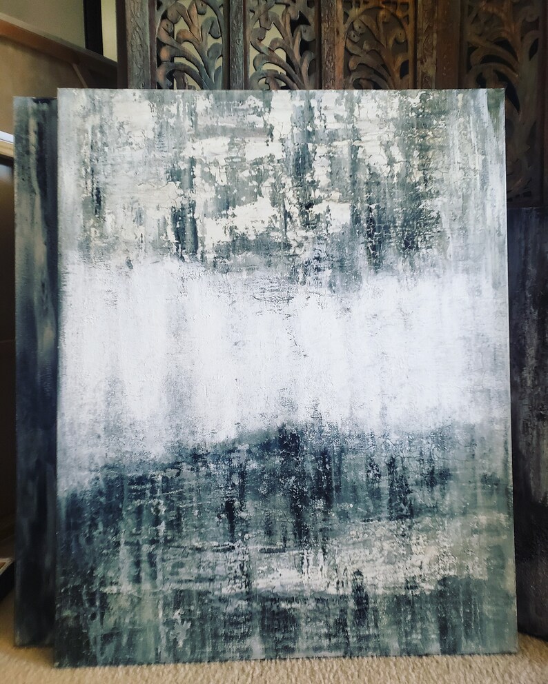 Minimalist Texture Painting by Amy Neal, 24 X 30 Neutral Canvas Wall ...