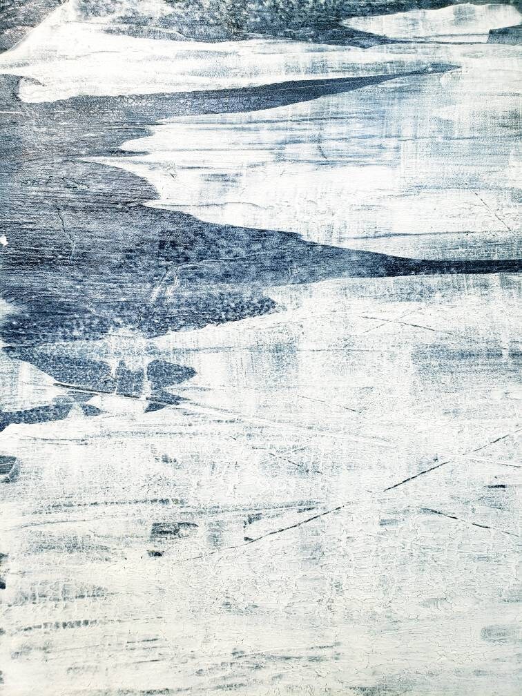 Original Abstract Texture Art by Amy Neal, 16 X 20 Neutral Canvas ...