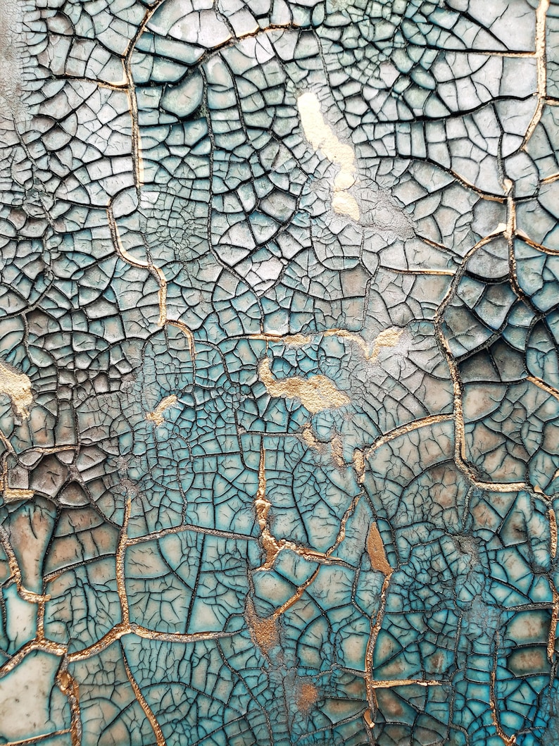 12 X 16 Inch Abstract Texture Painting by Amy Neal, Acrylic Ink Watercolor Canvas Wall Art ...