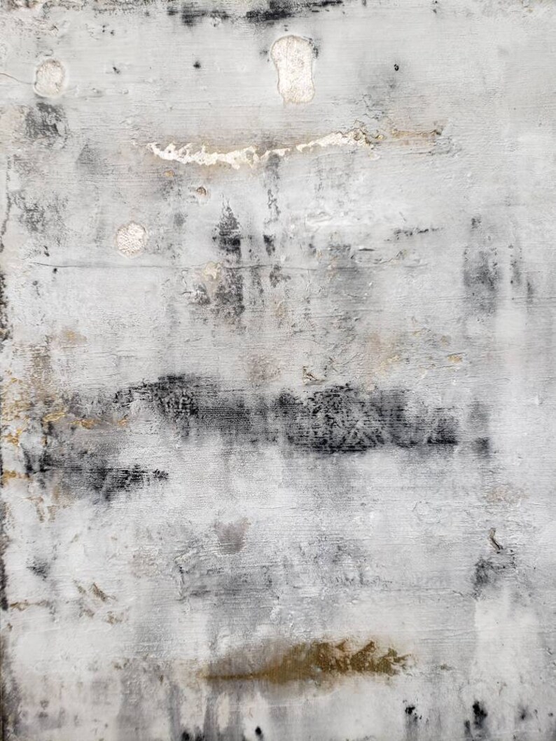 Original Modern Minimalist Texture Painting 20 x 24 White | Etsy