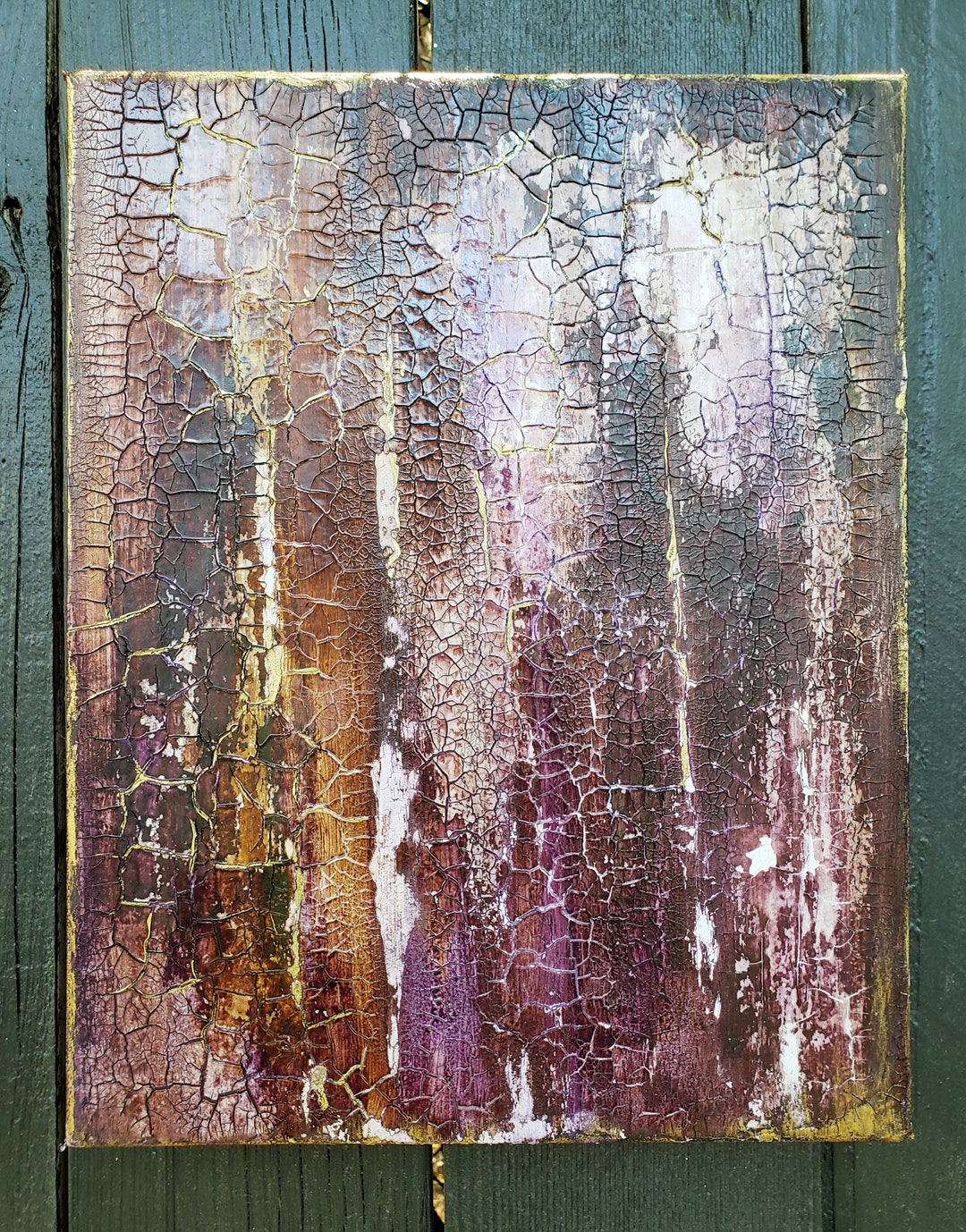 Original Abstract Texture Painting by Amy Neal 11 X 14 Inch Wall Art ...