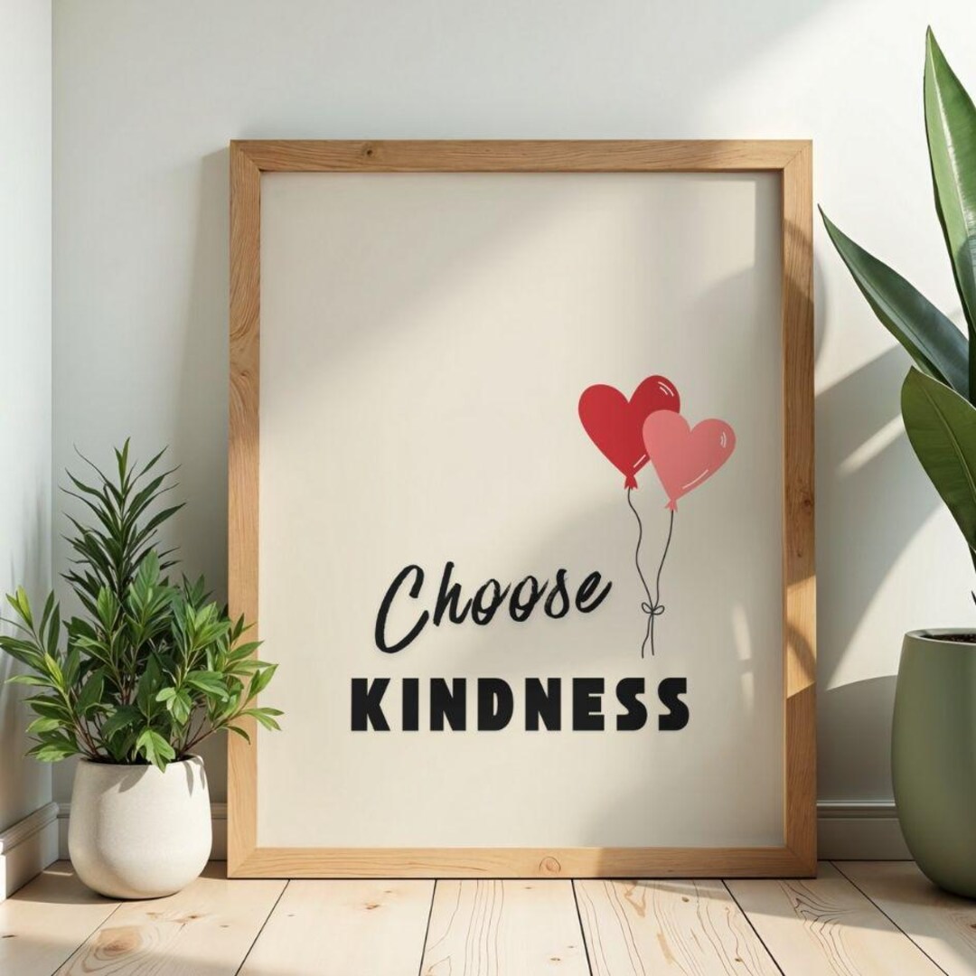 CHOOSE KINDNESS Poster, Motivational Quote Poster, Inspirational Prints ...