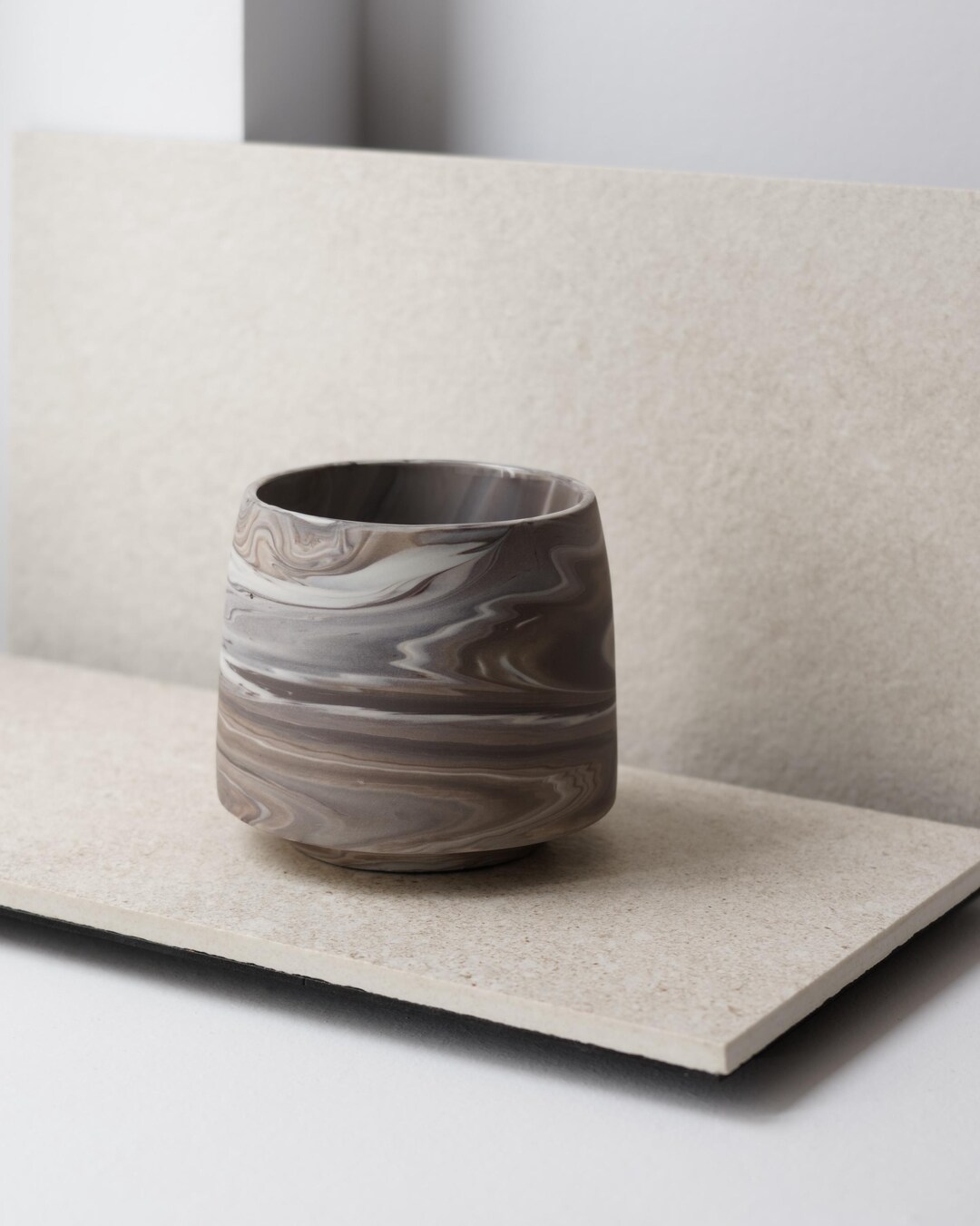 Handmade Porcelain Cup – Double Wall Ceramic Mug – 180ml Minimalist ...