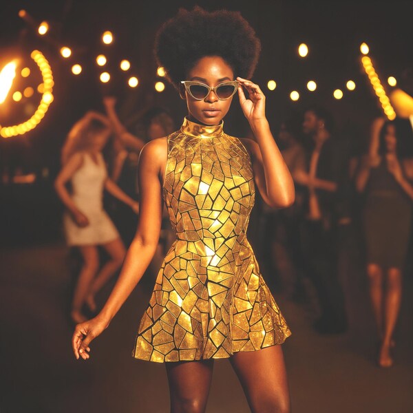 Disco Dress - Etsy