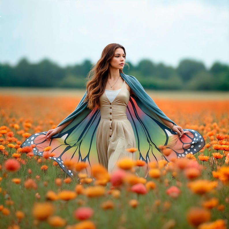 Butterfly Wings for Women or Girls, Fairytale Halloween Costume ...