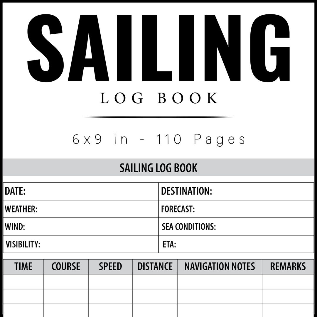 Sailing Log Book: Sailing Journal for Yacht & Sailboat (PDF Download ...