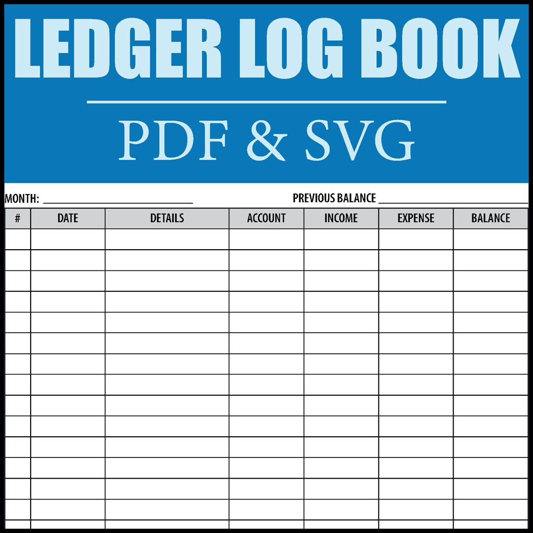 Accounting Ledger Book, A4 (8.5x11 In), Bank Accounting Log for Small ...