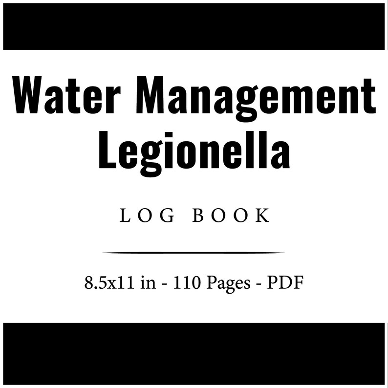 Legionella Control Log Book: Water Safety Checklist (PDF Download ...