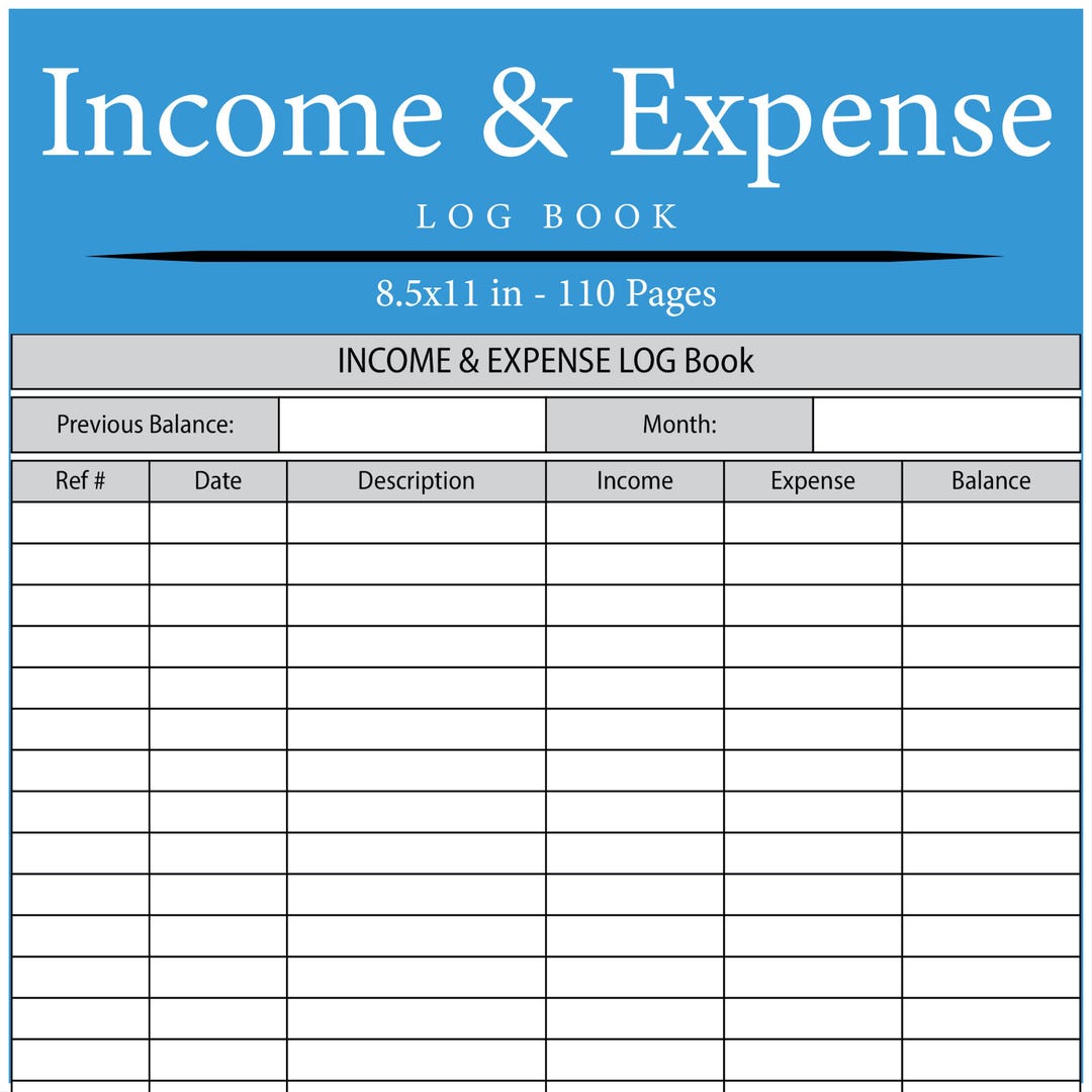 Income and Expense Tracker: Small Business Finance Log Book (PDF ...