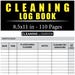 Cleaning Log Book: Daily Checklist (PDF, SVG) - Etsy