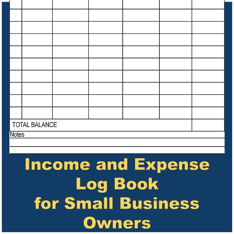 Accounts Book Self Employed | Accounting Ledger Book for Personal ...