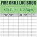 Fire Drill Log Book (A4) for Schools, Businesses, Commercial ...
