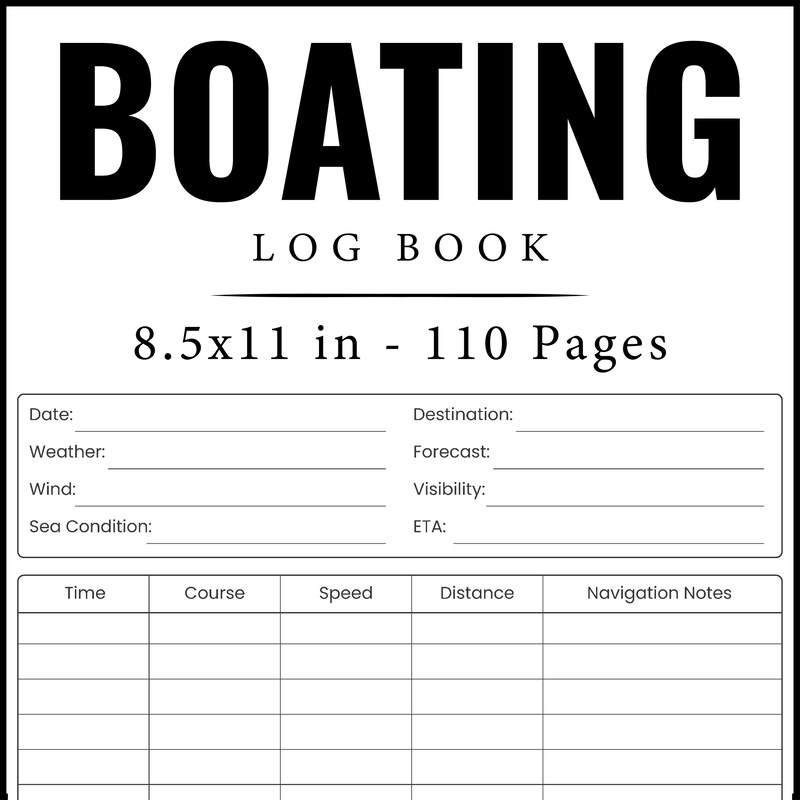 Captains Log Book - Etsy