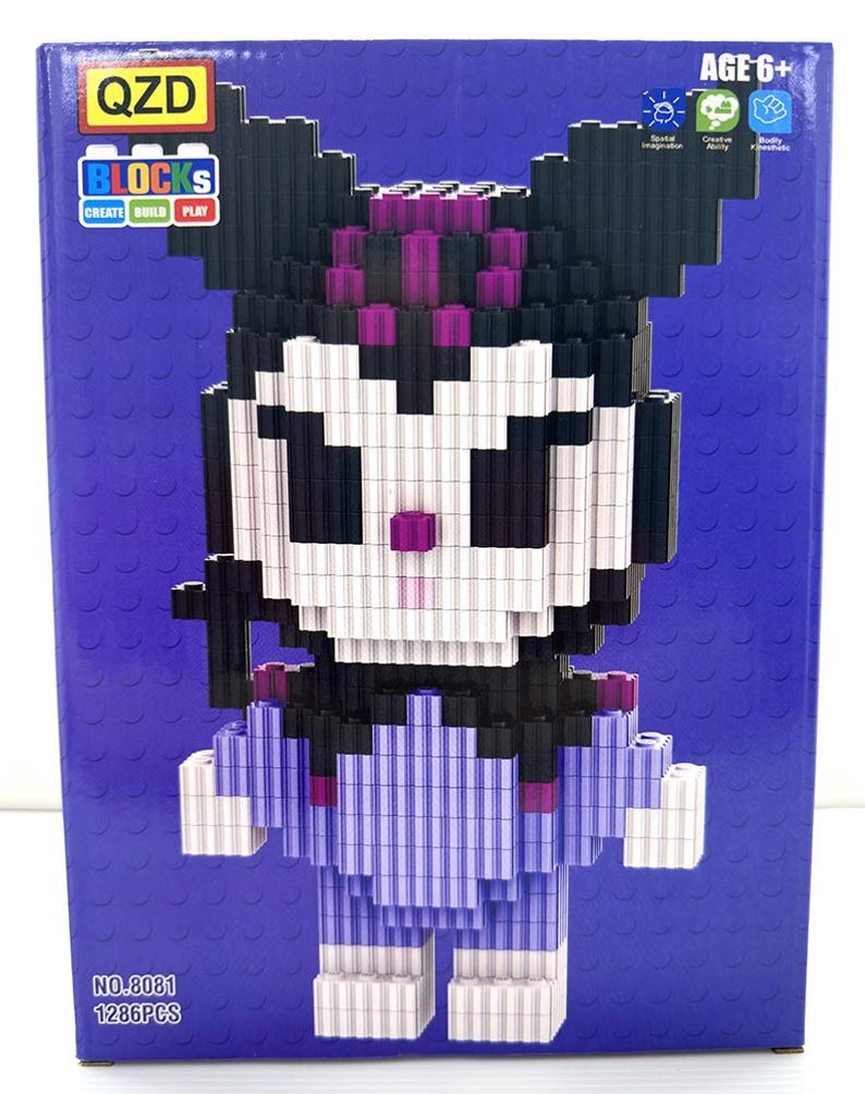 Toy - 6 Different Cartoon Model Building Blocks Gift for Children Ages ...