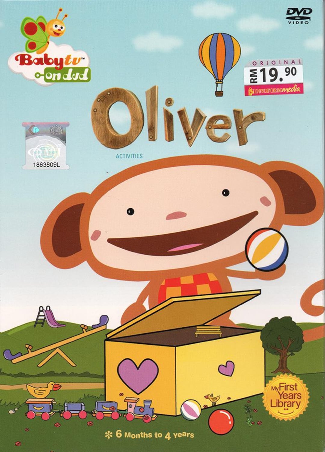 DVD Children Education Babytv on DVD - Oliver Activities - Etsy UK