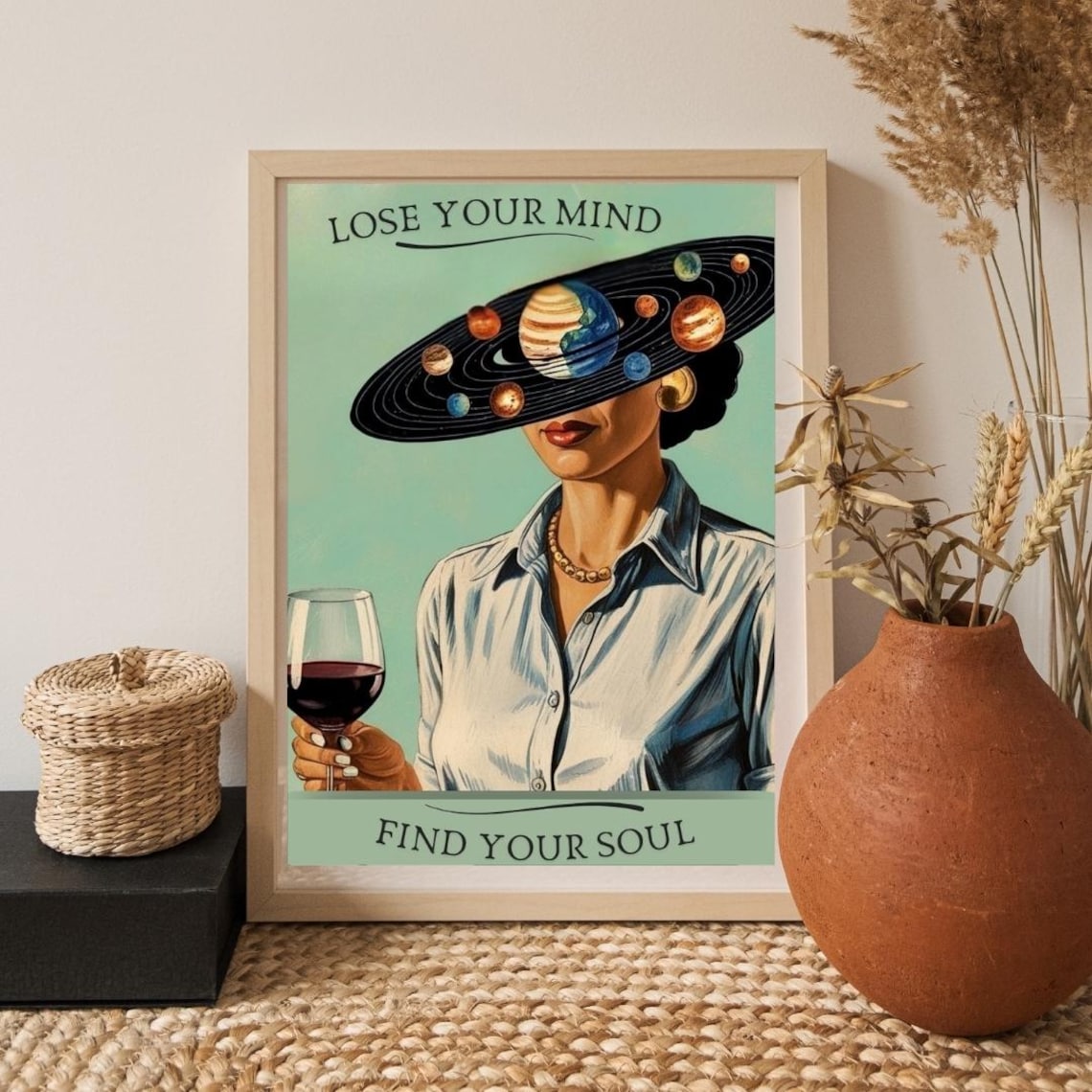 Lose Your Mind Find Your Soul Retro Poster, Lose Your Mind Print, Retro ...