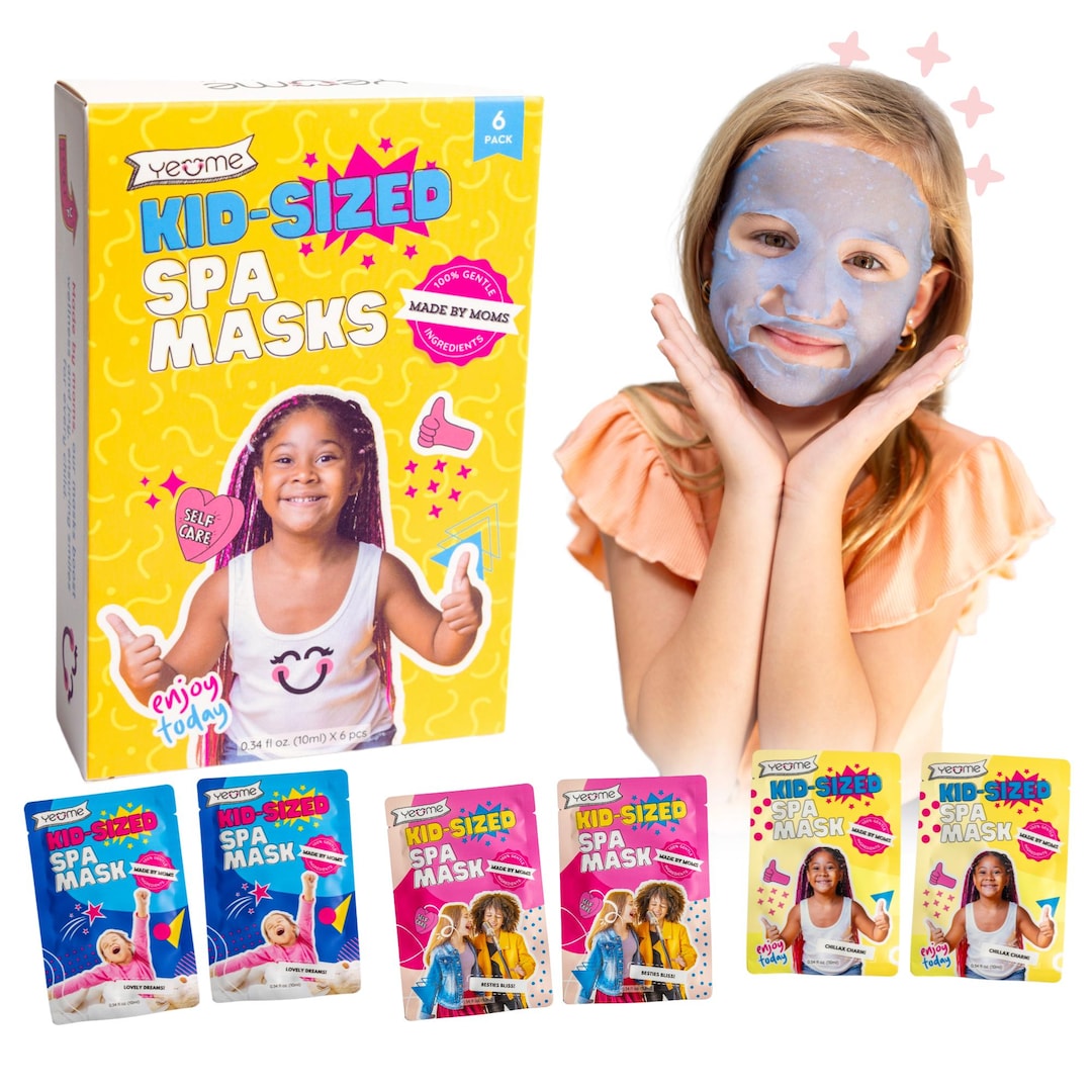 Kids Spa Face Mask Set: Gentle Self-care, Sleepover Party Favors - Etsy