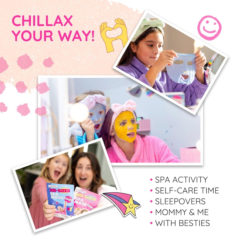 Kids Spa Face Mask Set: Gentle Self-care, Sleepover Party Favors - Etsy