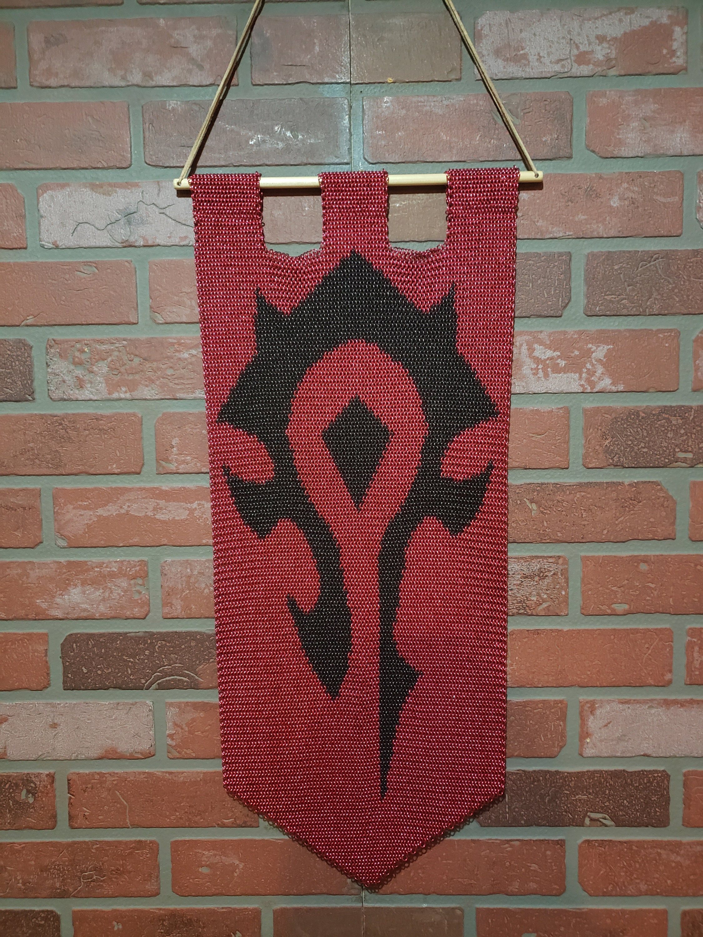 World of Warcraft Chainmaille Horde Banner - Etsy