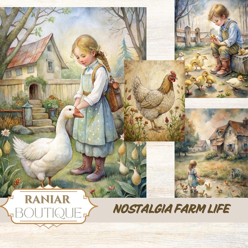 Farm Life Junk Journal Kits ,nostalgia Junk Journal, Childhood Stories ...