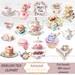 English Tea Time ,vintage Afternoon Tea Clipart, england Tea Cups, tea ...