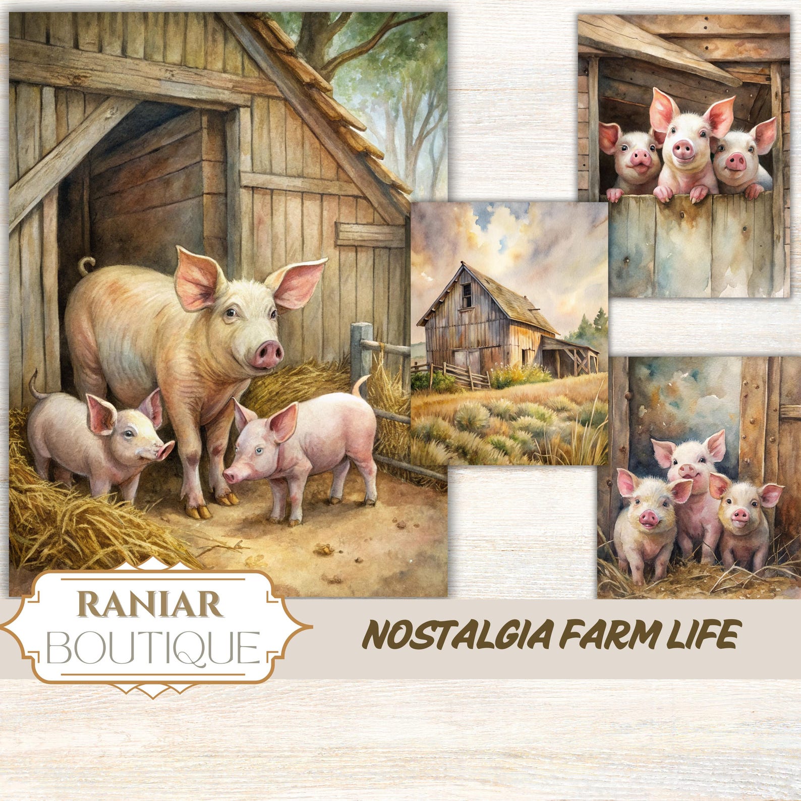 Farm Life Junk Journal Kits ,nostalgia Junk Journal, Childhood Stories ...