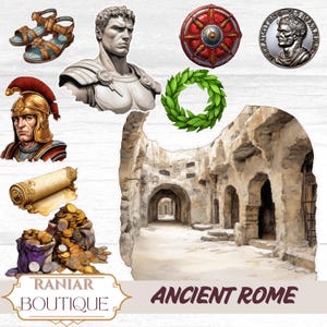 Ancient Rome Prints, Rome Clipart, Italian History, Historical Clipart ...